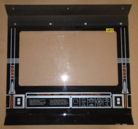 ATARI ASTEROIDS DELUXE Arcade Machine Game PLEXI Marquee Bezel Artwork ...