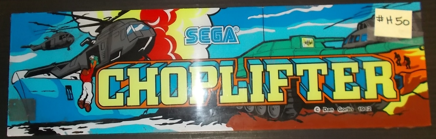 CHOPLIFTER Arcade Machine Game Overhead Header for sale by SEGA - Great ...