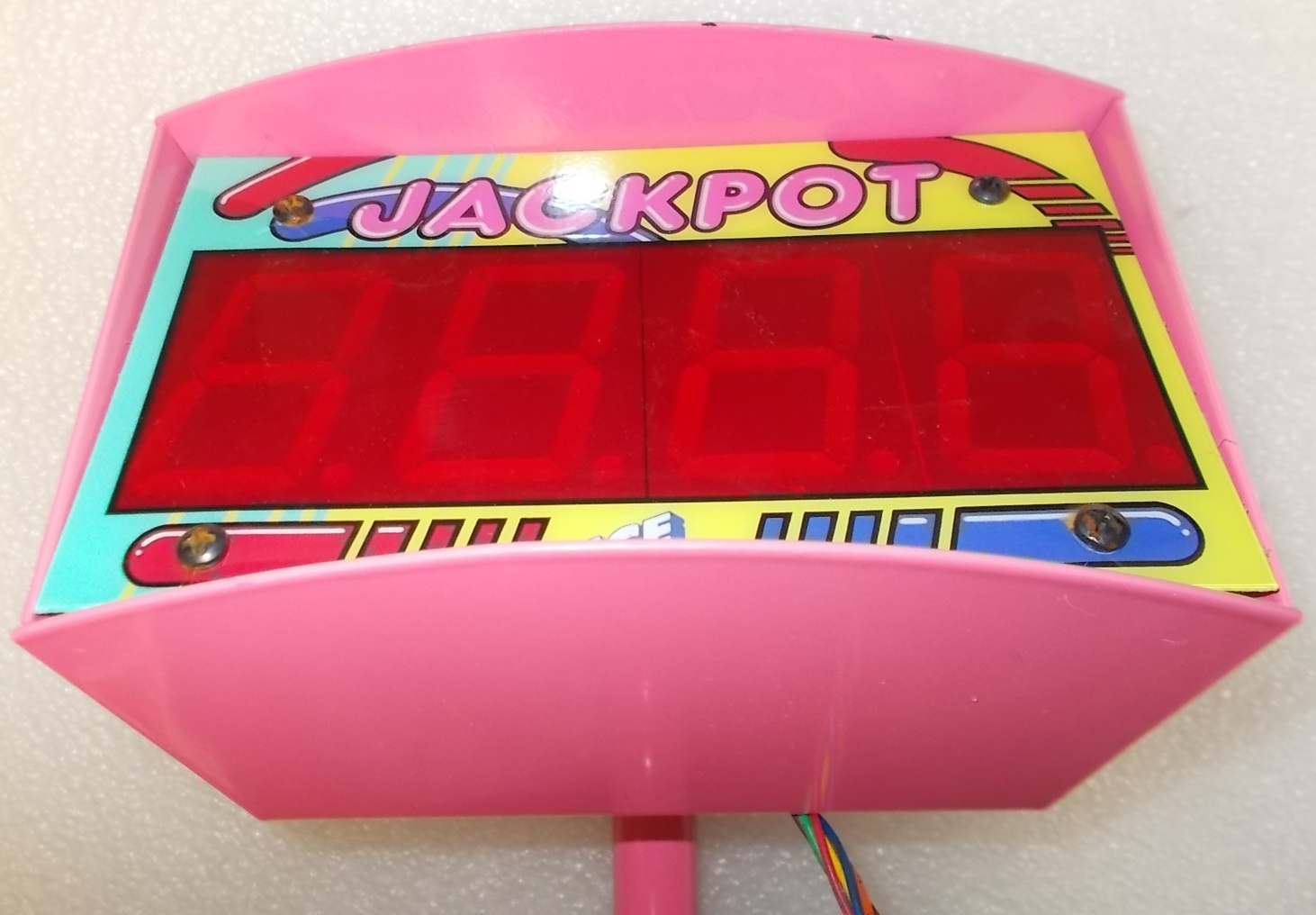 CYCLONE Redemption Arcade Machine Game Complete Scoreboard Housing Pink ...