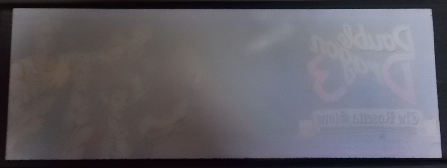 DOUBLE DRAGON 3 THE ROSETTA STONE Arcade Machine Game Overhead Header ...