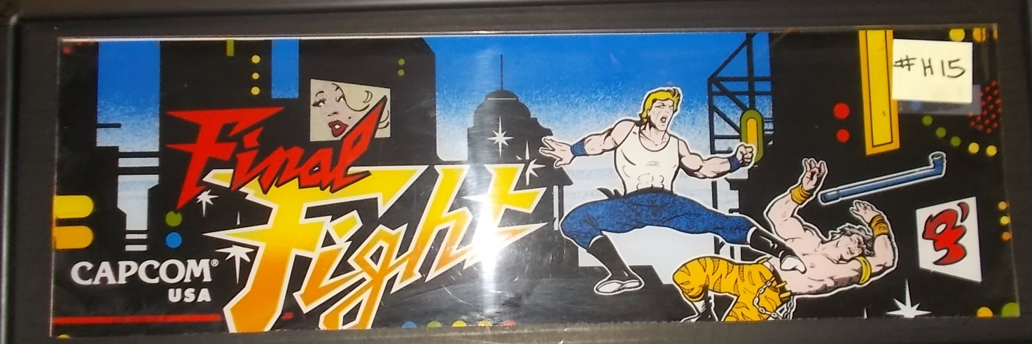 FINAL FIGHT Arcade Machine Game Overhead Header for sale by CAPCOM ...