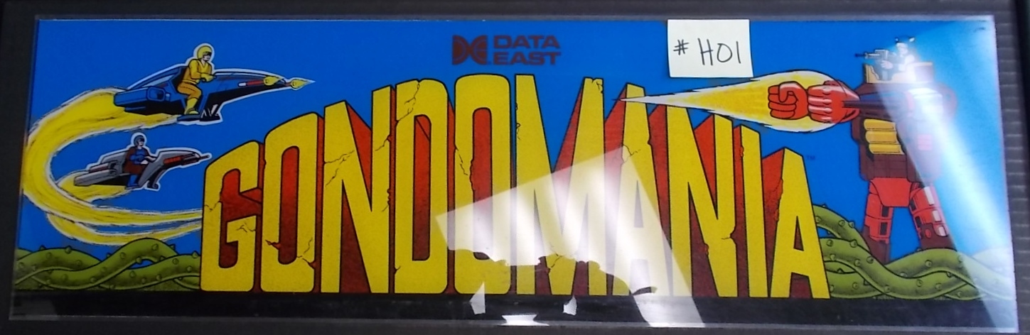 GONDOMANIA Arcade Machine Game Overhead Header for sale by DATA EAST ...