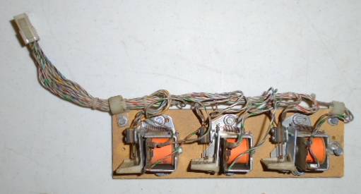 GOTTLIEB Pinball Machine Game 3 UNIT RELAY BANK ASSEMBLY WITH COILS ...