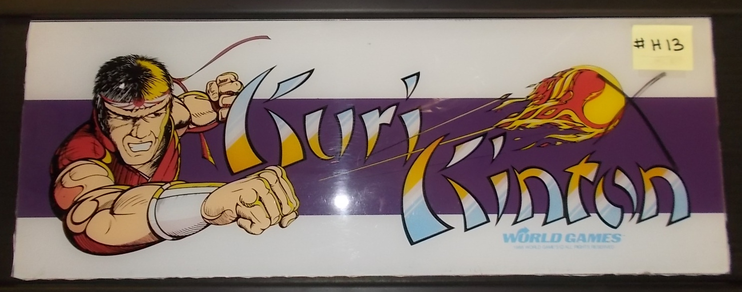 KURI KINTON WORLD GAMES Arcade Machine Game Overhead Header for sale by ...