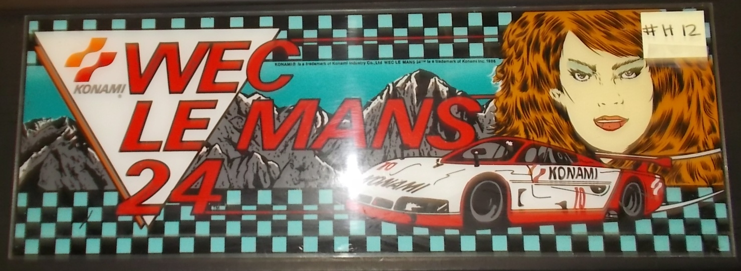 LE MANS 24 Arcade Machine Game Overhead Header for sale by KONAMI ...