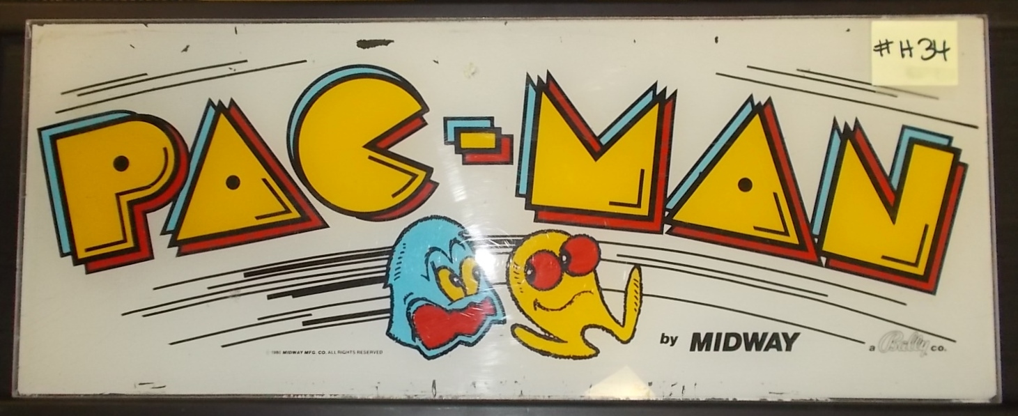 PAC-MAN Arcade Machine Game Overhead Header for sale by MIDWAY - Great ...
