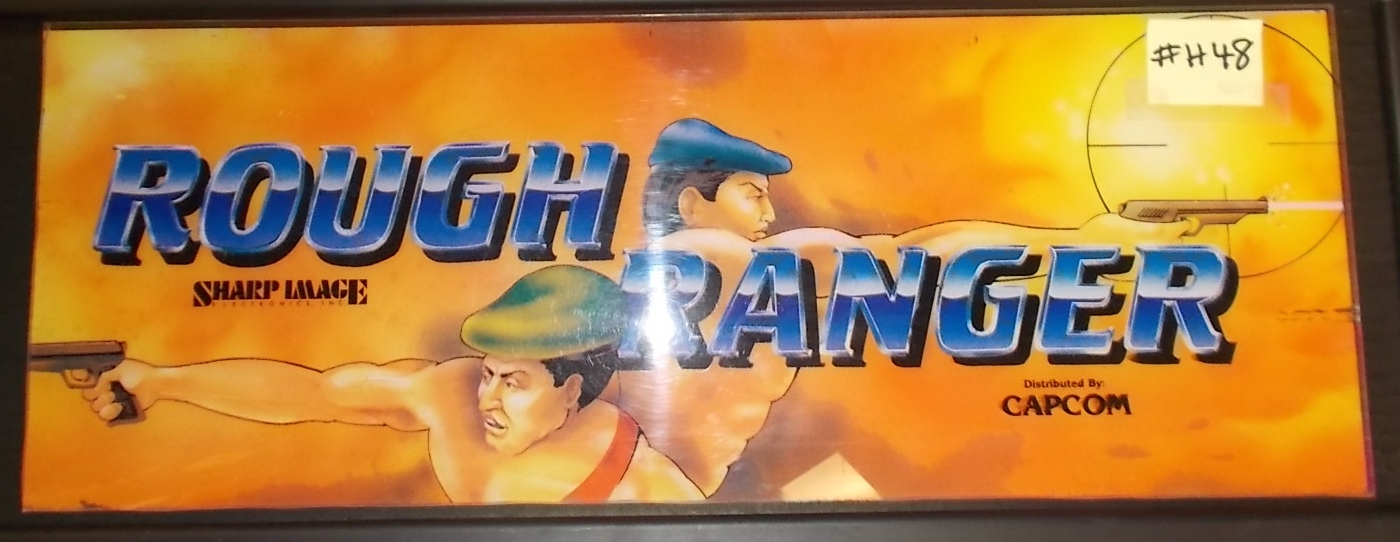 ROUGH RANGER Arcade Machine Game PLEXIGLASS Overhead Header Marquee # ...