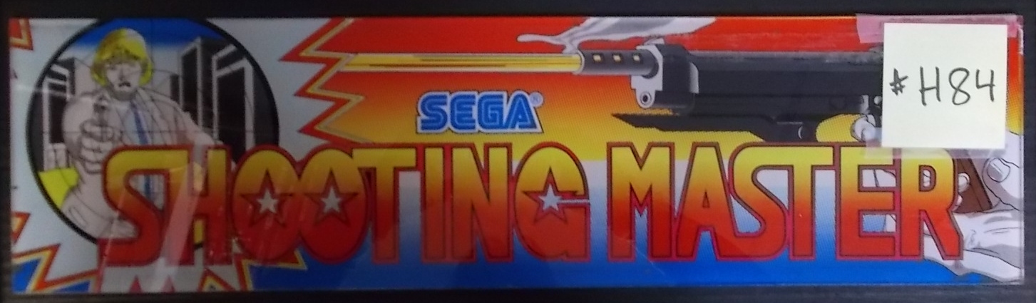 SHOOTING MASTER Arcade Machine Game Overhead Marquee Header for sale by ...