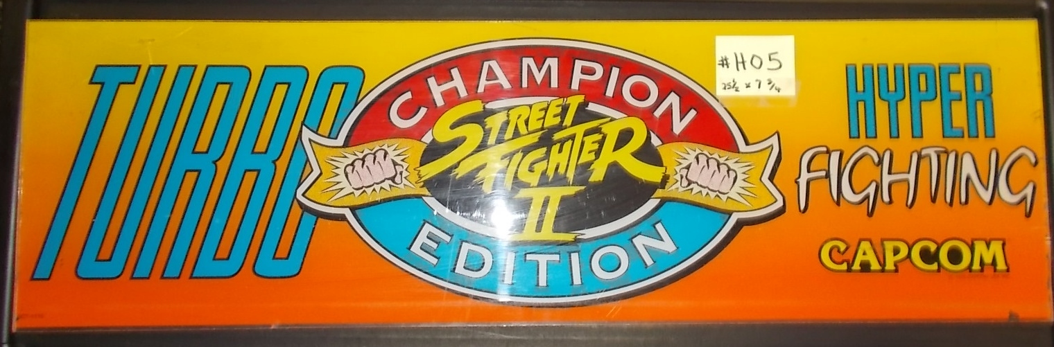 STREET FIGHTER CE THF Arcade Machine Game Overhead Header for sale by ...