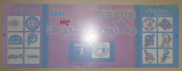 SUPER MAJOR LEAGUE Arcade Game Machine FLEXIBLE HEADER #341 for sale by ...