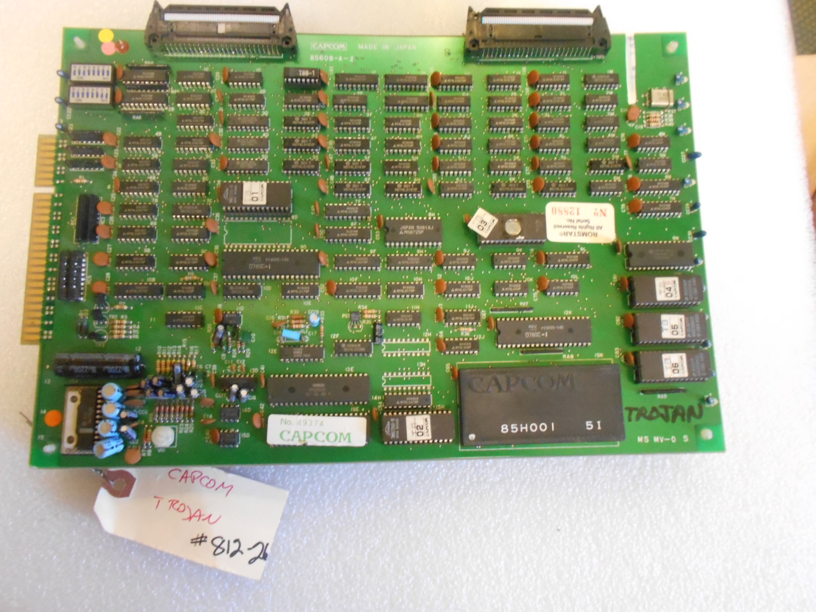 TROJAN Arcade Machine Game PCB Printed Circuit Board - Capcom - #812-26 ...