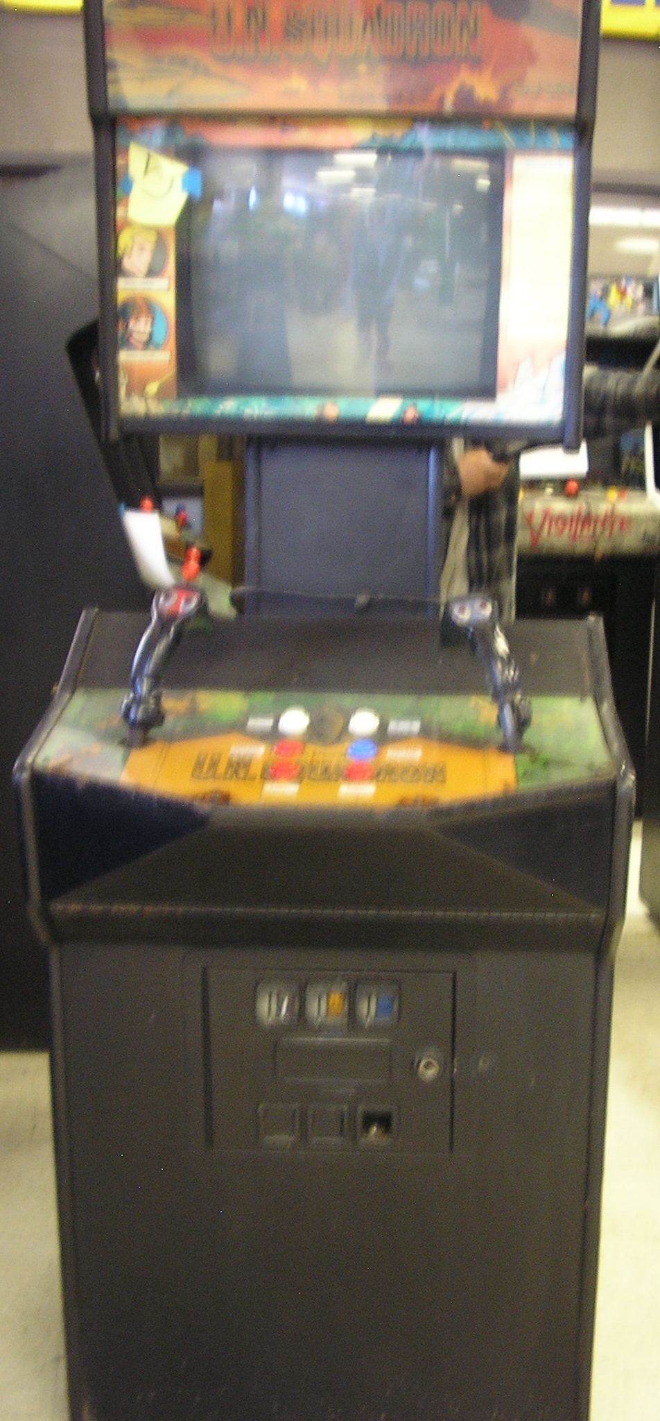 U.N. SQUADRON Arcade Machine Game for sale by CAPCOM - MILITARY SIDE ...