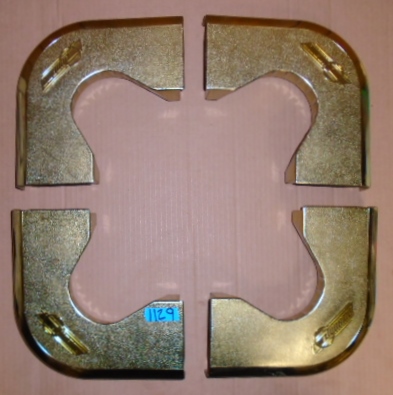 Valley Dynamo GOLDTONE Corner Castings for Pool Table - Set of 4 for ...
