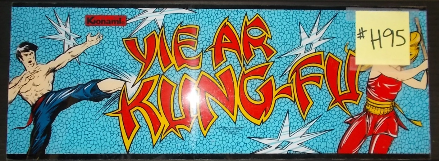 YIE AR KUNG-FU Arcade Machine Game Overhead Marquee Header for sale by ...