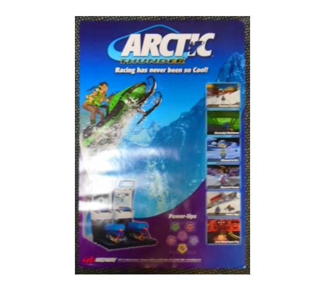 ARCTIC THUNDER Video Arcade Machine Game Advertising Promotional Poster ...