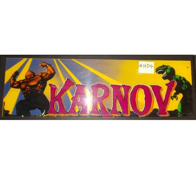 KARNOV Arcade Machine Game Overhead Header for sale by NIHON BUSSAN ...