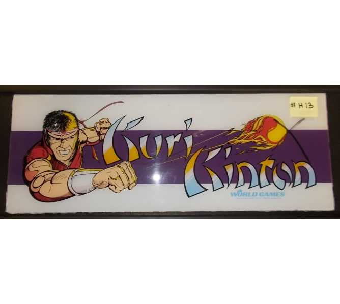 KURI KINTON WORLD GAMES Arcade Machine Game Overhead Header for sale by ...