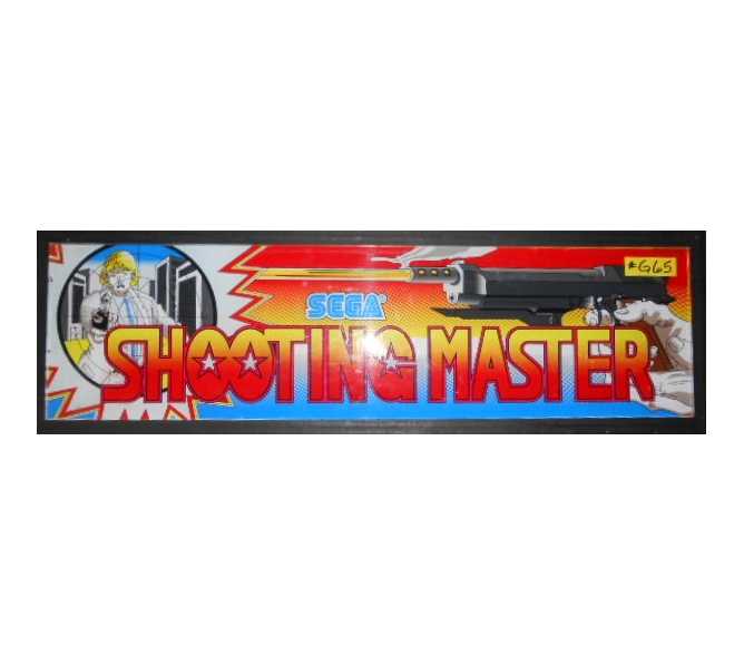 SHOOTING MASTER Arcade Machine Game Overhead Marquee Header #G65 for ...