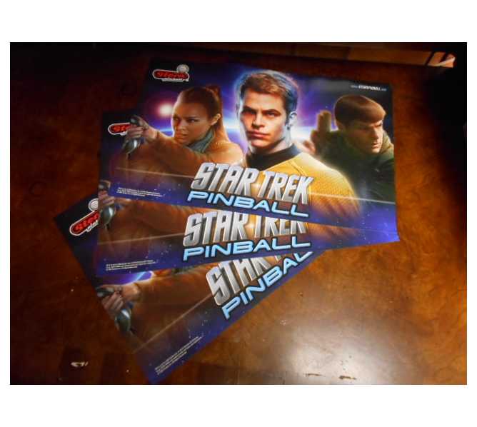 STAR TREK Pinball Machine Game Original Sales Promotional Flyers ...