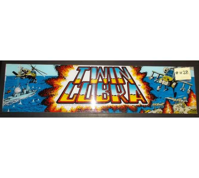 TWIN COBRA Arcade Machine Game Overhead Header for sale by ROMSTAR ...